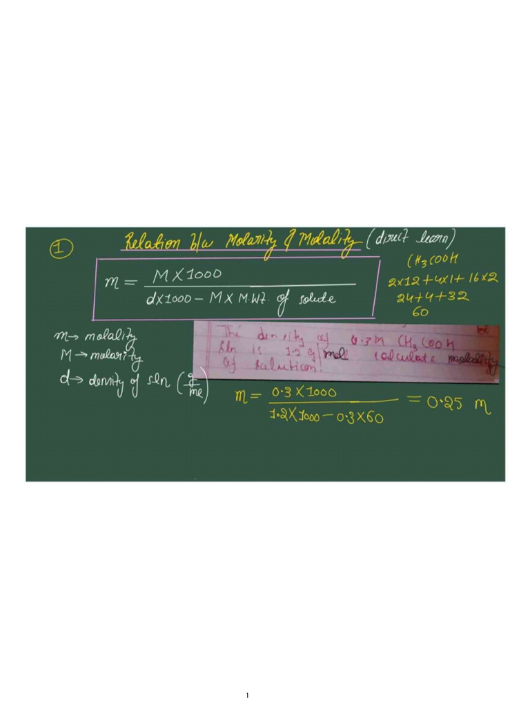 Mole Concepts - 12 | PDF