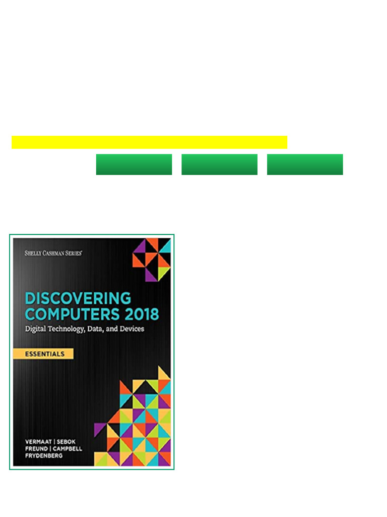 Solution Manual for Discovering Computers Essentials 2018 Digital ...
