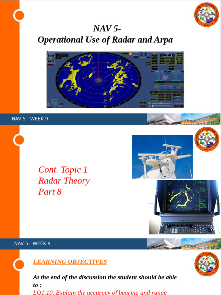 1 PPT Nav 5 Week 9 | PDF | Radar | Accuracy And Precision