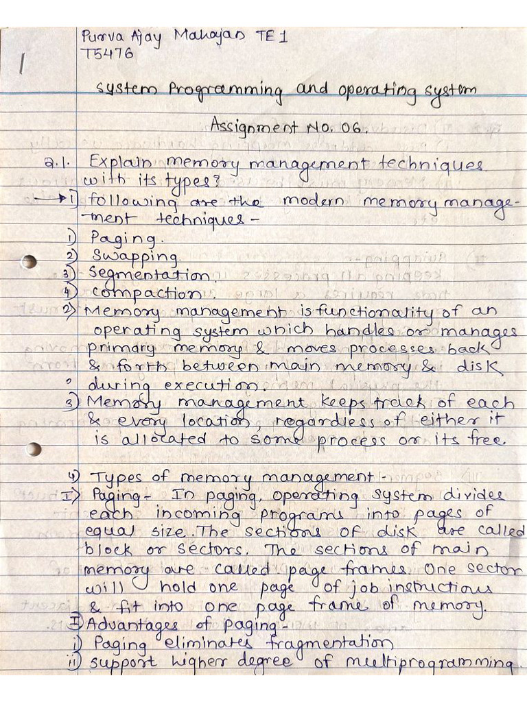 SPOS Assignment 6 | PDF