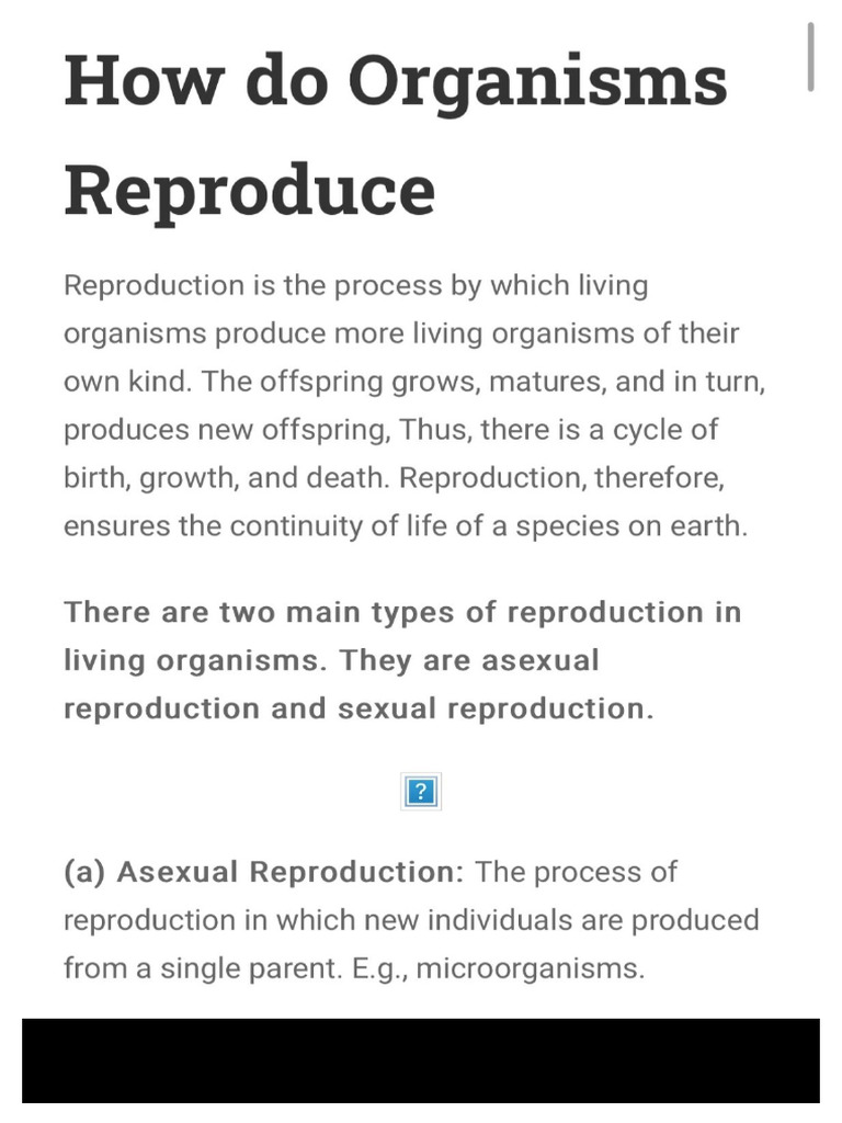 How Do Organism Reproduce | PDF