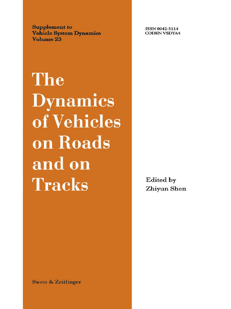 Vehicle Dynamics on Roads and Tracks | PDF | Matrix (Mathematics ...
