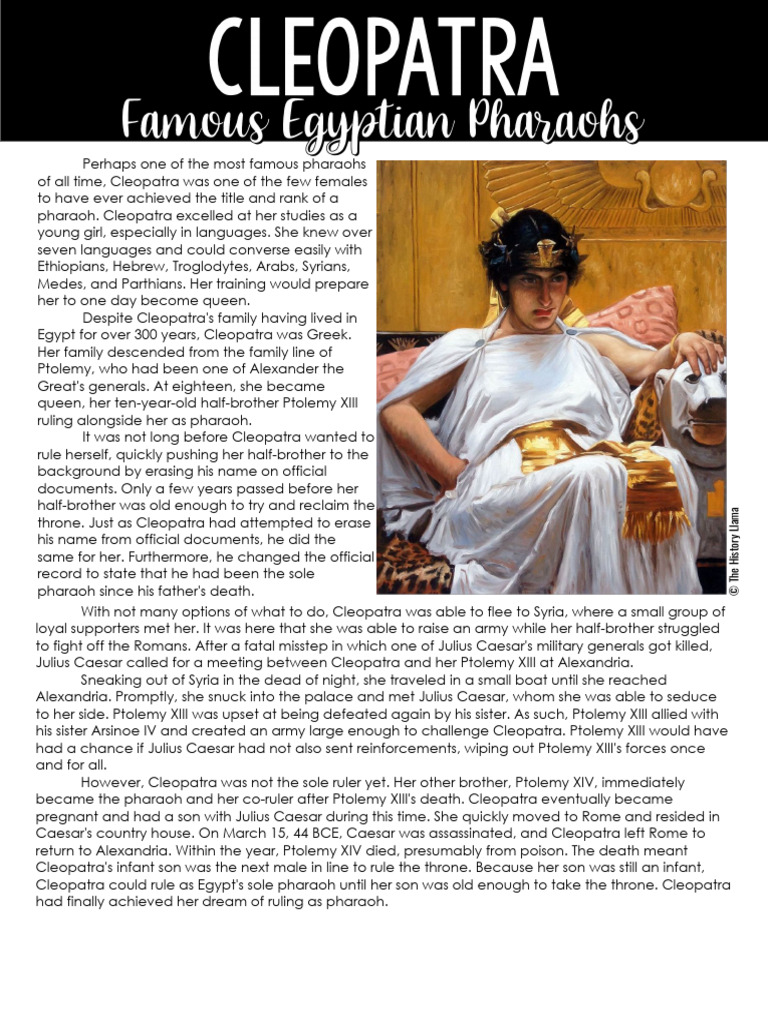 Brayden Carpentier - 01 - Famous Egyptian Pharaohs Reading Stations ...