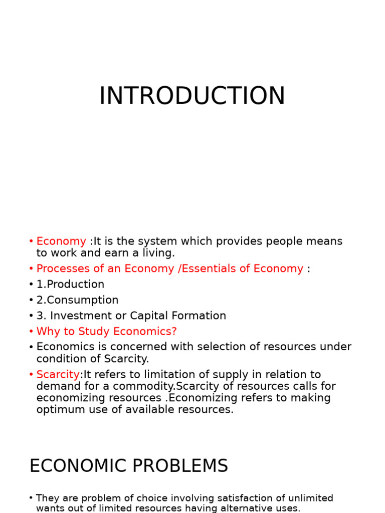 Understanding Economic Principles and Problems | PDF | Economics ...