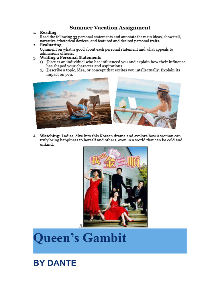 Open As ENG Summer Vacation Assignment | PDF | Mathematics