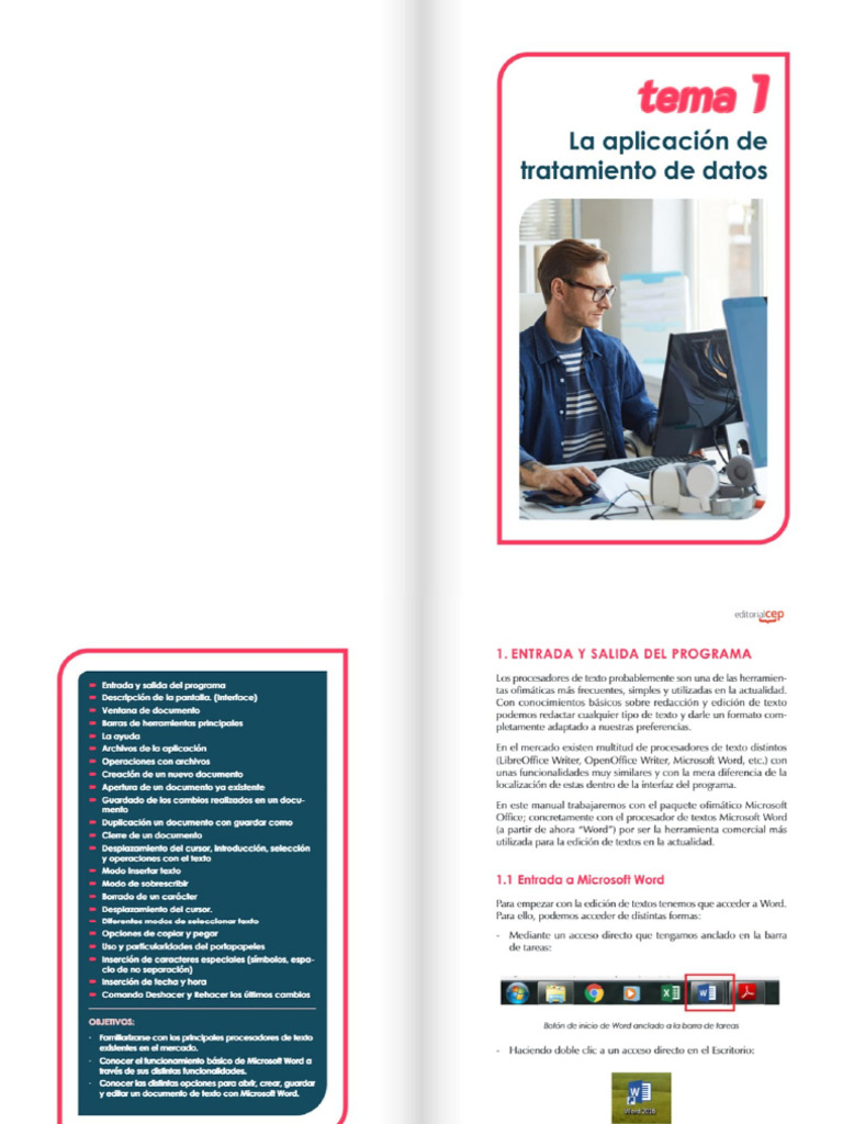 TEMARIO UF0510. TEMA DEL MÓDULO FORMATIVO 0974_1 | PDF