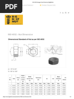 Hex Nut Dimensions per ISO 4032 | PDF
