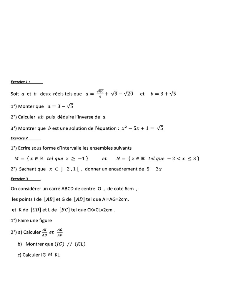 Devoir de Contrôle N°2 - Math - 1ère AS (2014-2015) MR Werghi Chokri | PDF