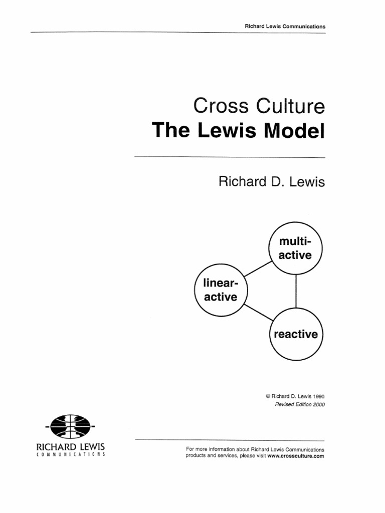Cross Culture the Lewis Model