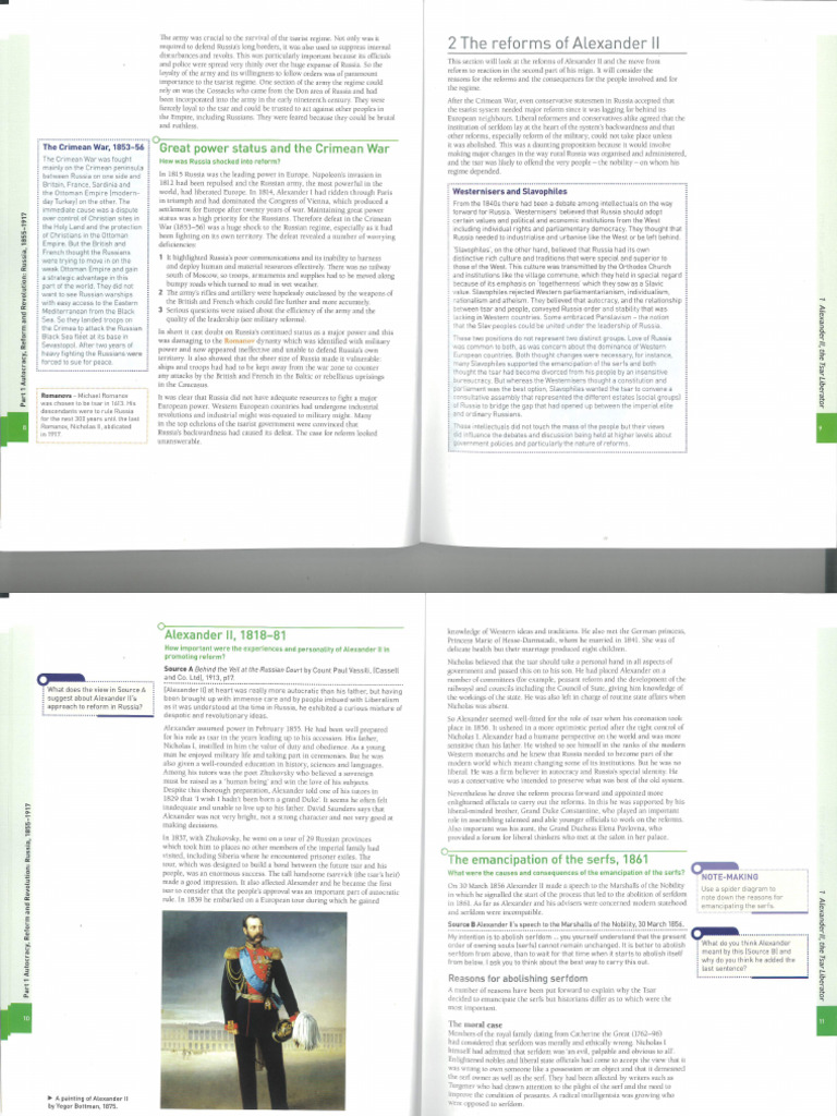 Hodder Alexander II Reforms | PDF