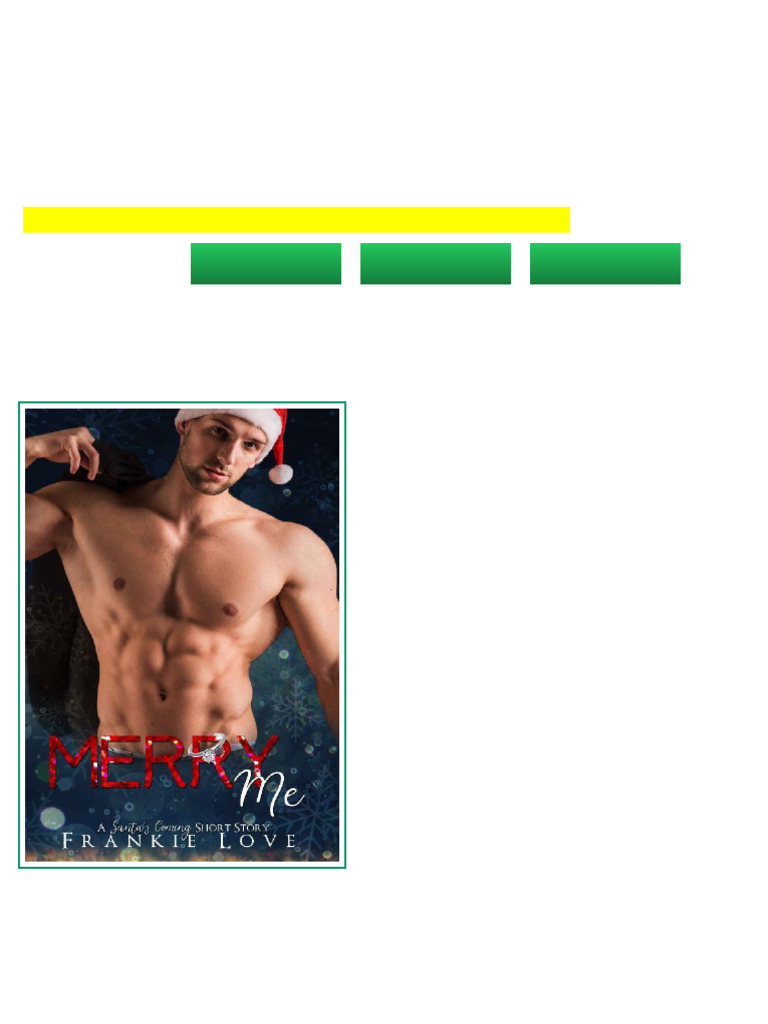 (Ebook) Merry Me (Santa's Coming Short Story) by Frankie Love Full Access | PDF