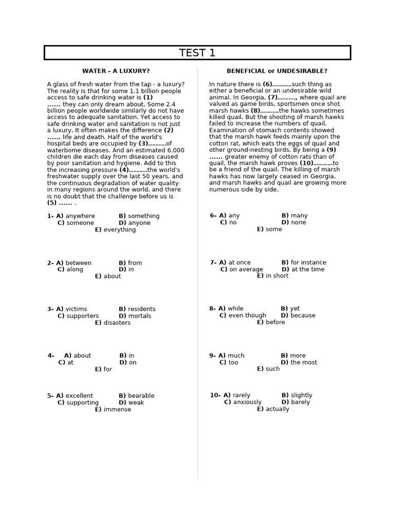 Guided Cloze Tests-Giaoandethitienganh Info | PDF | Climate Change ...