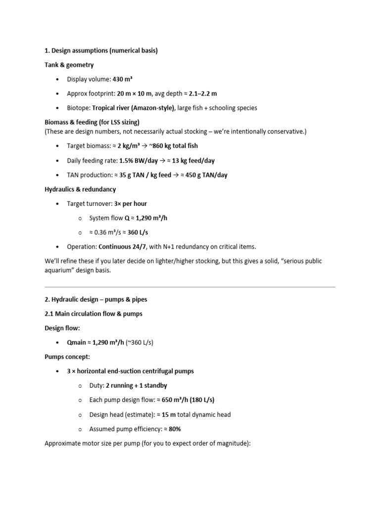 Equipment Sizing & Preliminary Specification | PDF | Filtration | Pump
