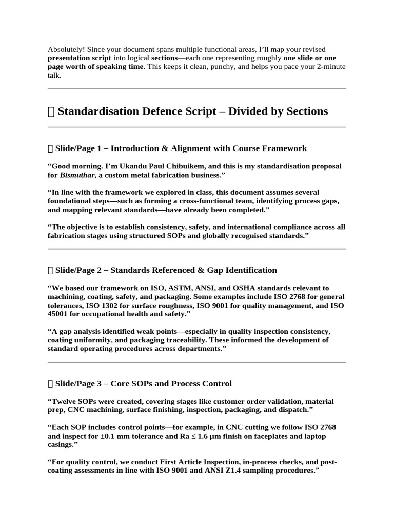Standardisation | PDF | Standardization | Machining