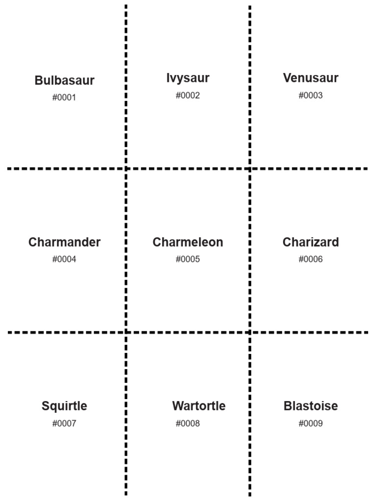 Comprehensive Pokémon List by Number | PDF | Nintendo Franchises ...