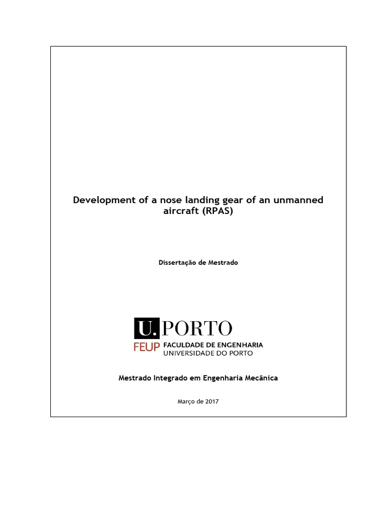 Composite Nose Landing Gear for UAVs | PDF | Beam (Structure) | Stress ...