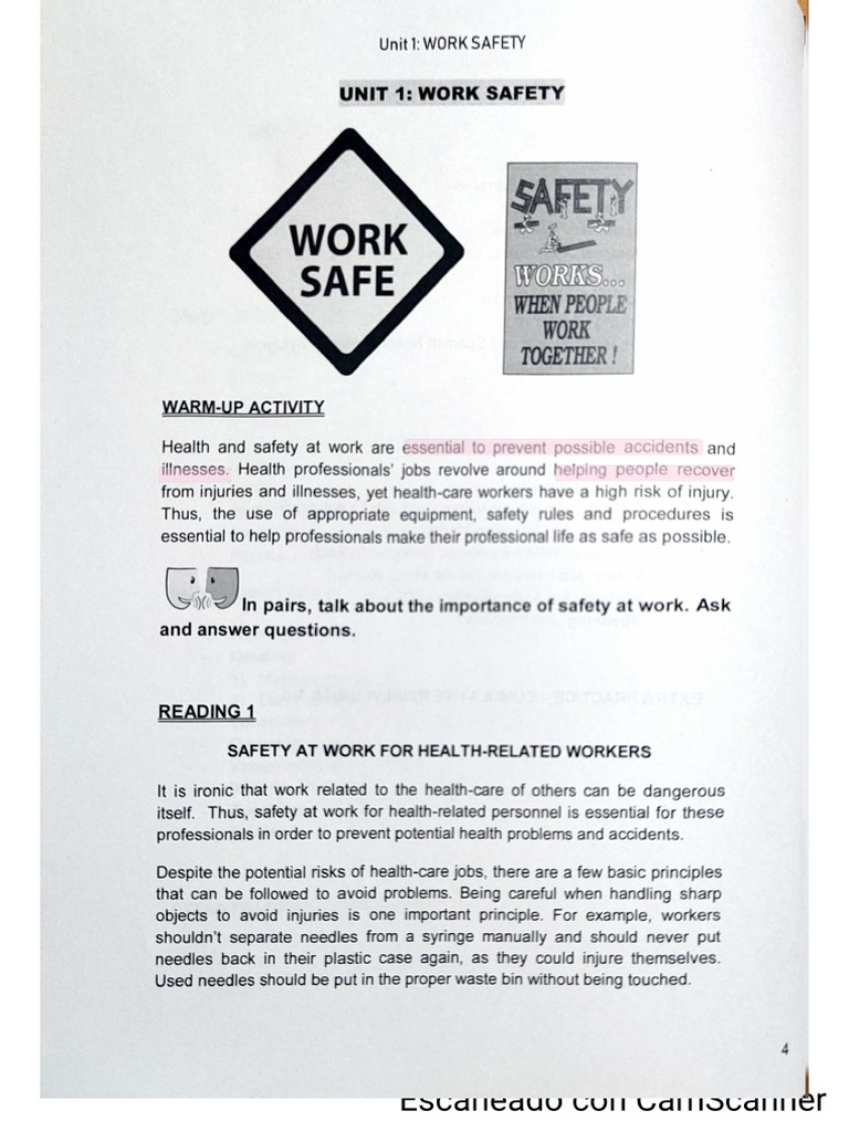 Reading Work Safe | PDF