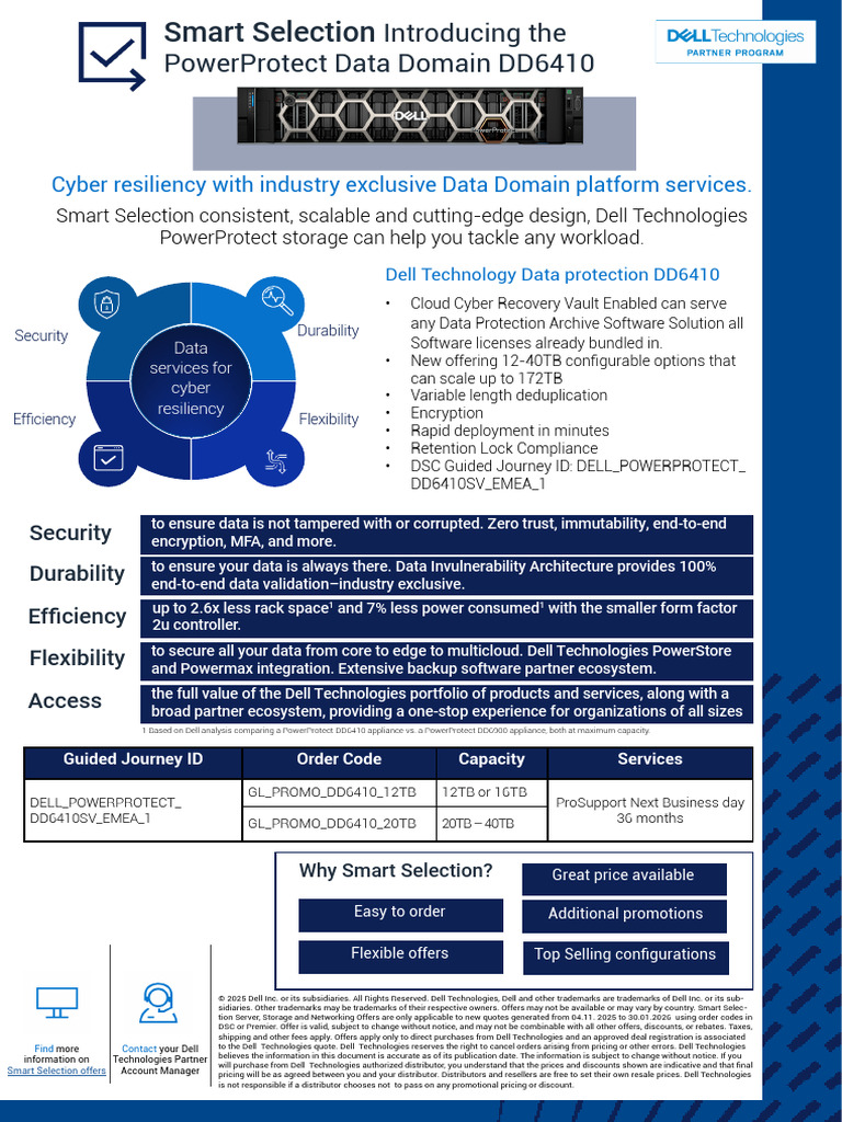 PowerProtect DD6410: Smart Selection Offers | PDF | Scalability | Dell