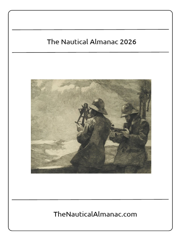 Nautical Almanac 2026 Overview | PDF | Longitude | Navigation