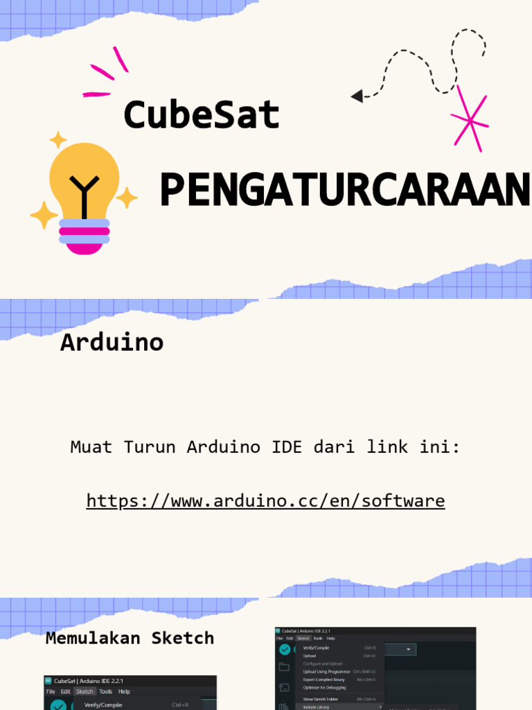 Pemrograman CubeSat dengan Arduino | PDF