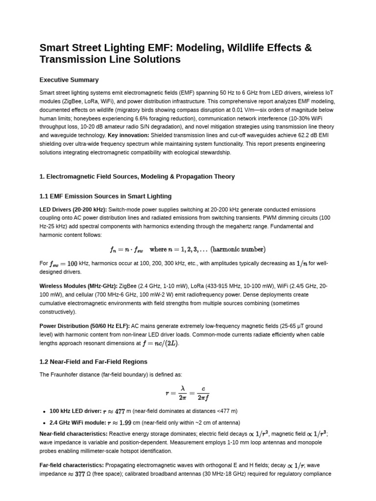 Smart Lighting EMF Solutions | PDF | Hertz | Electromagnetic Interference