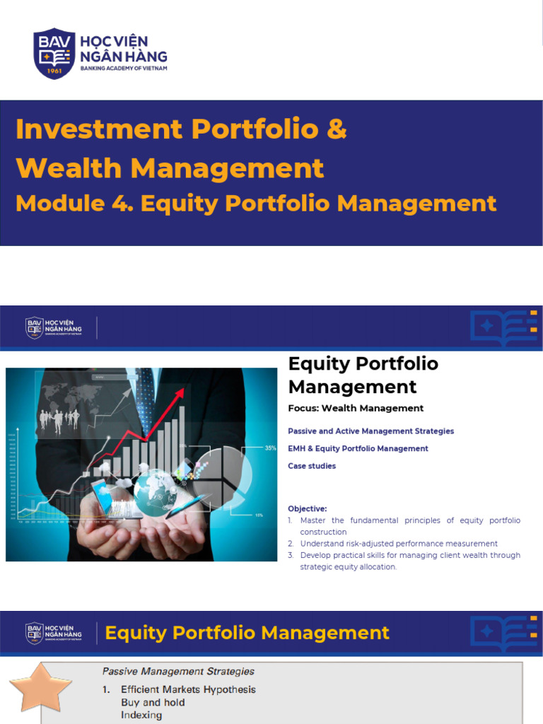5.module 4. Equity Portfolio Management | PDF | Investment Management ...