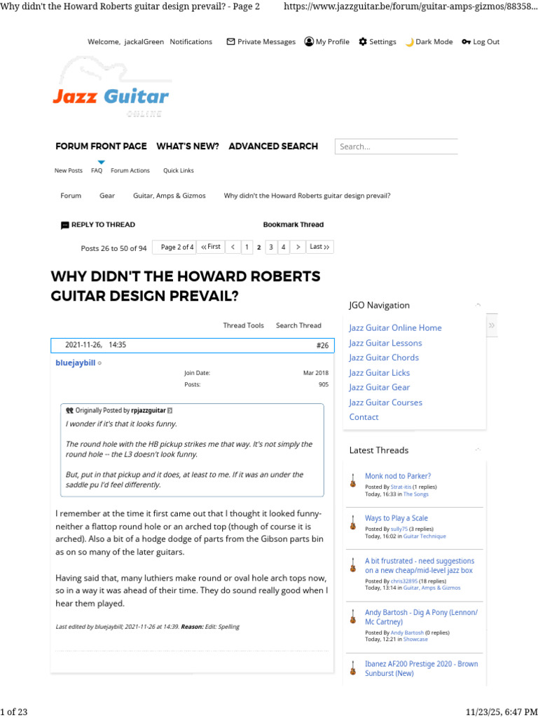 Why Didn't The Howard Roberts Guitar Design Prevail - Page 2 | PDF ...
