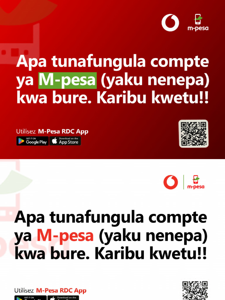 Ouverture de Compte M Pesa Posters | PDF