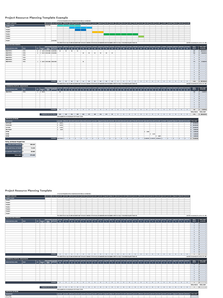 IC Project Resource Planning Template | PDF