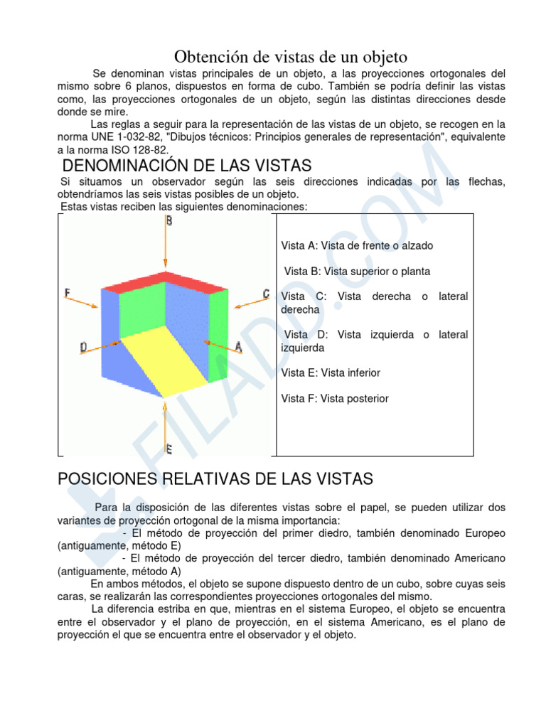 Obtencion de Vistas de Un Objeto | PDF | Elipse | Geometría