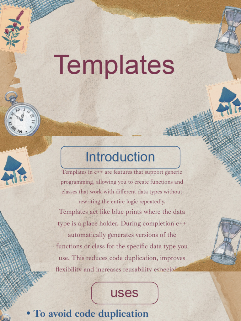 templates | PDF | Class (Computer Programming) | C++