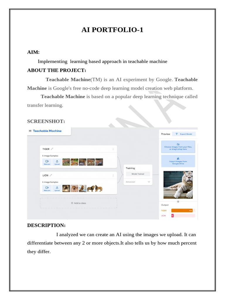 Ai Portfolio | PDF