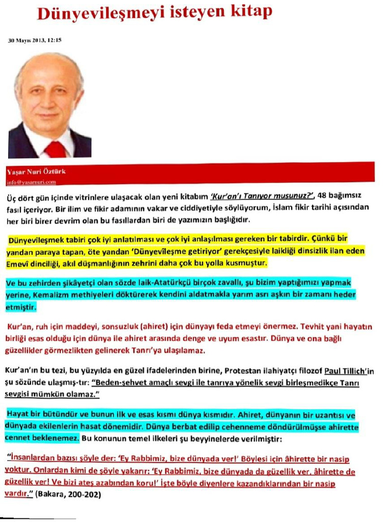 Yasar Nuri Özturk - Denge. | PDF