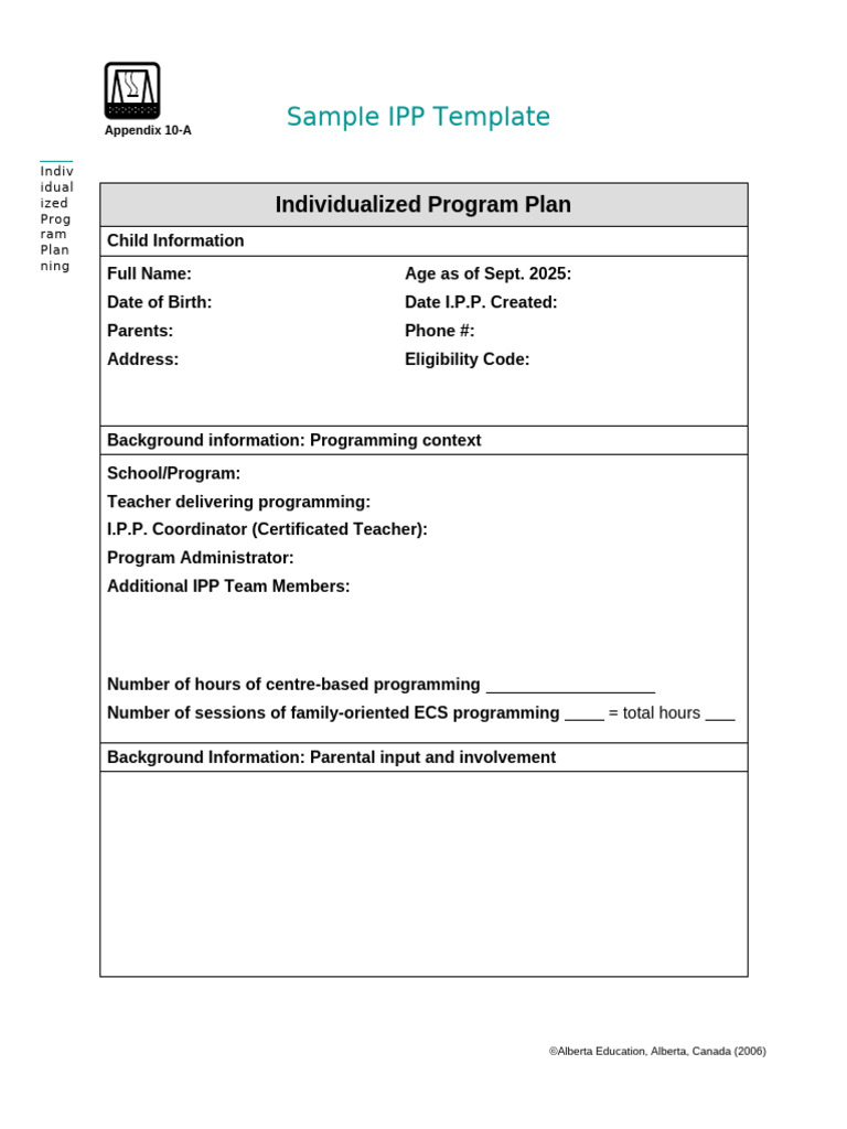 EA-100 (Oct-Nov. 2025) IPP Template | PDF