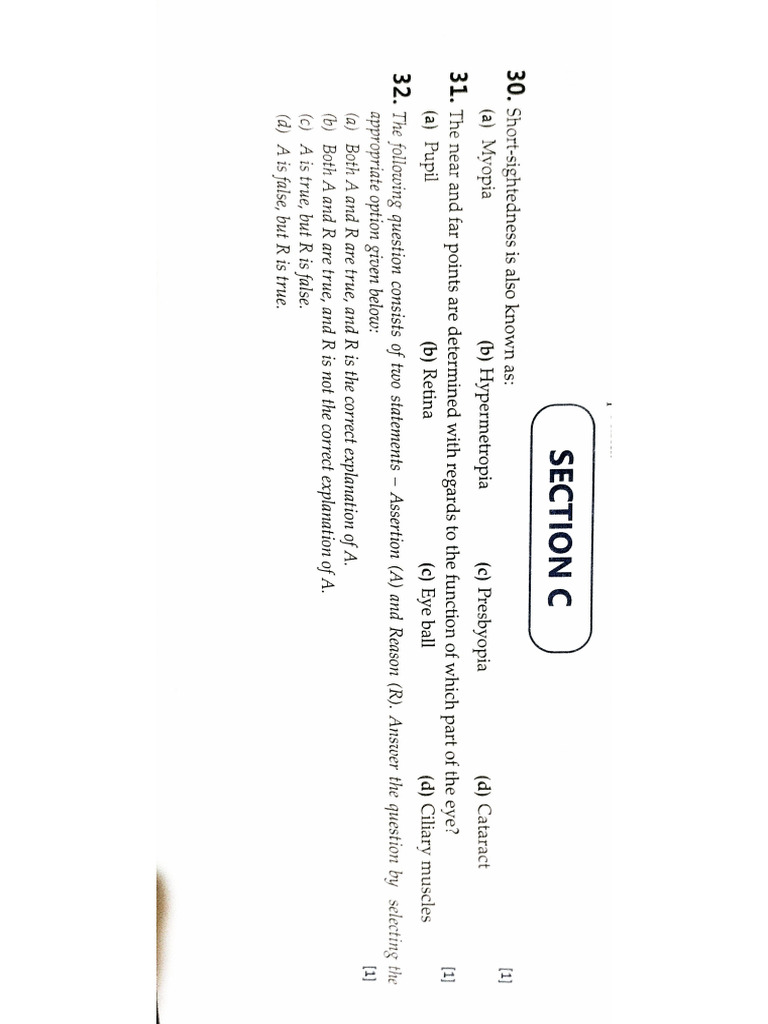 Oswaal Sample Paper Class 10 Physics Questions | PDF