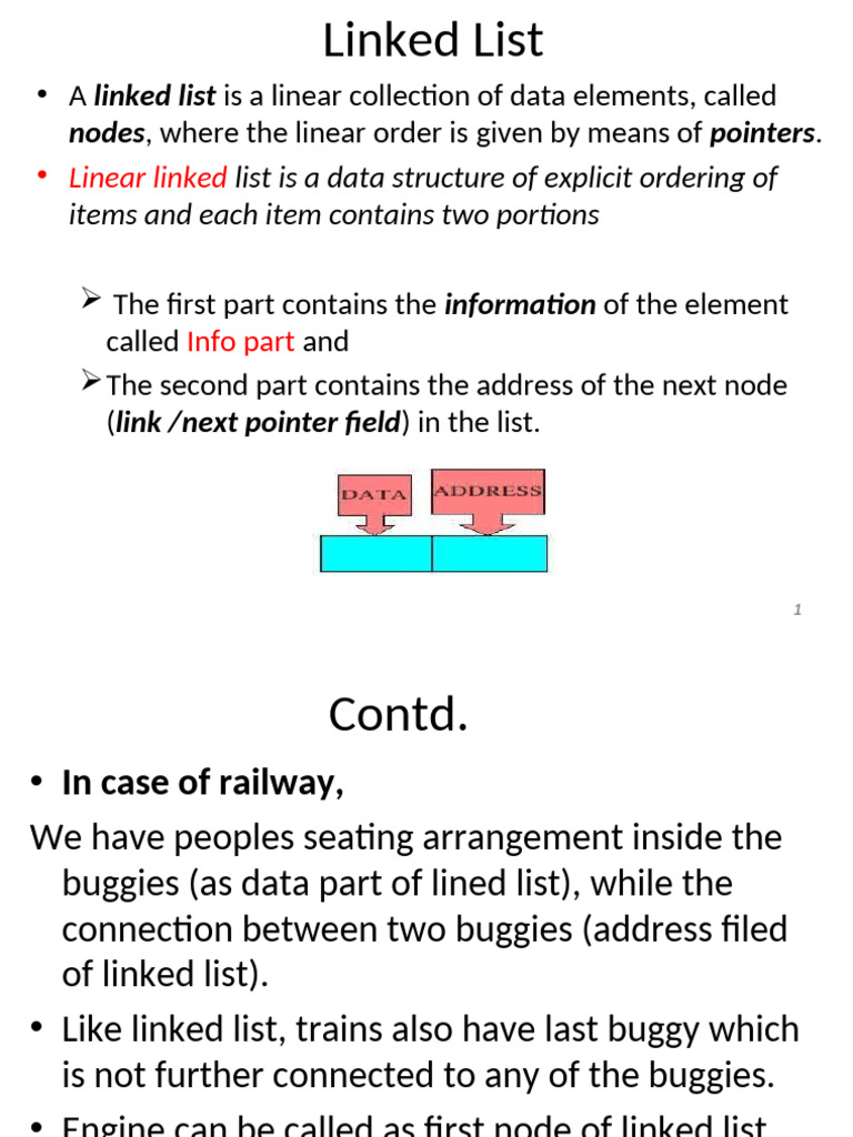 Chapter 3 - Linkedlist | PDF | Pointer (Computer Programming) | Computer Data