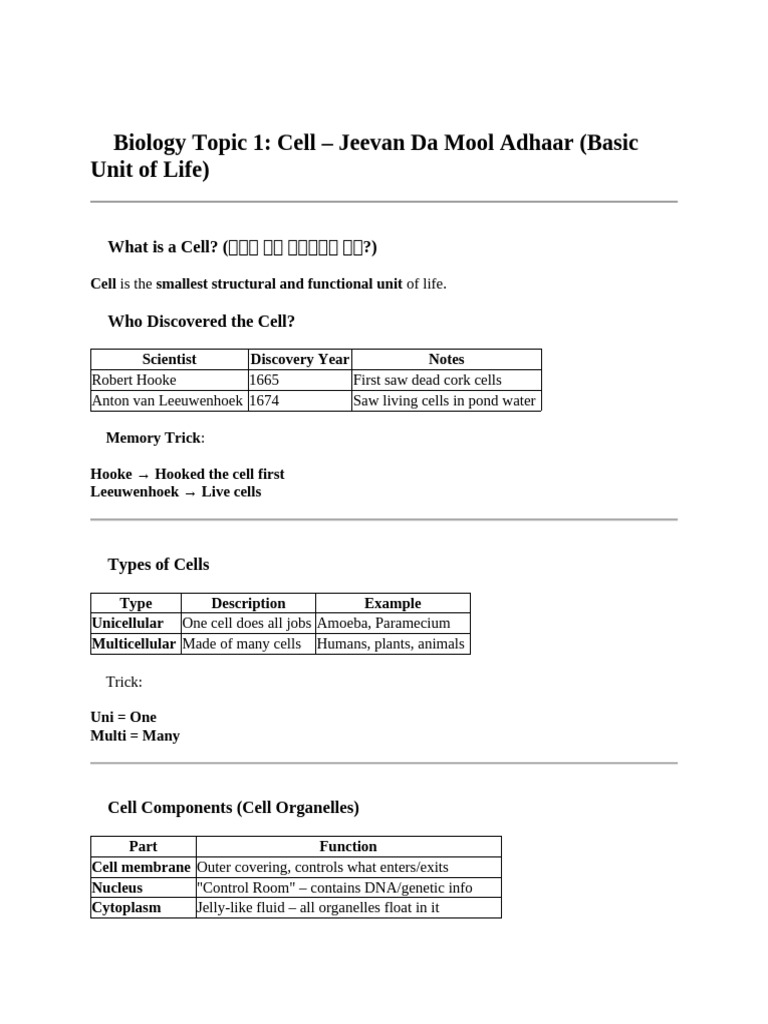 ? Biology | PDF | Tissue (Biology) | Cell (Biology)