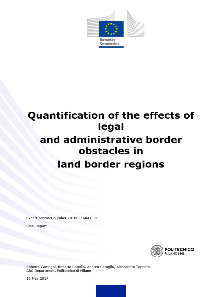 Economic Impact of Border Obstacles | PDF | Gross Domestic Product ...
