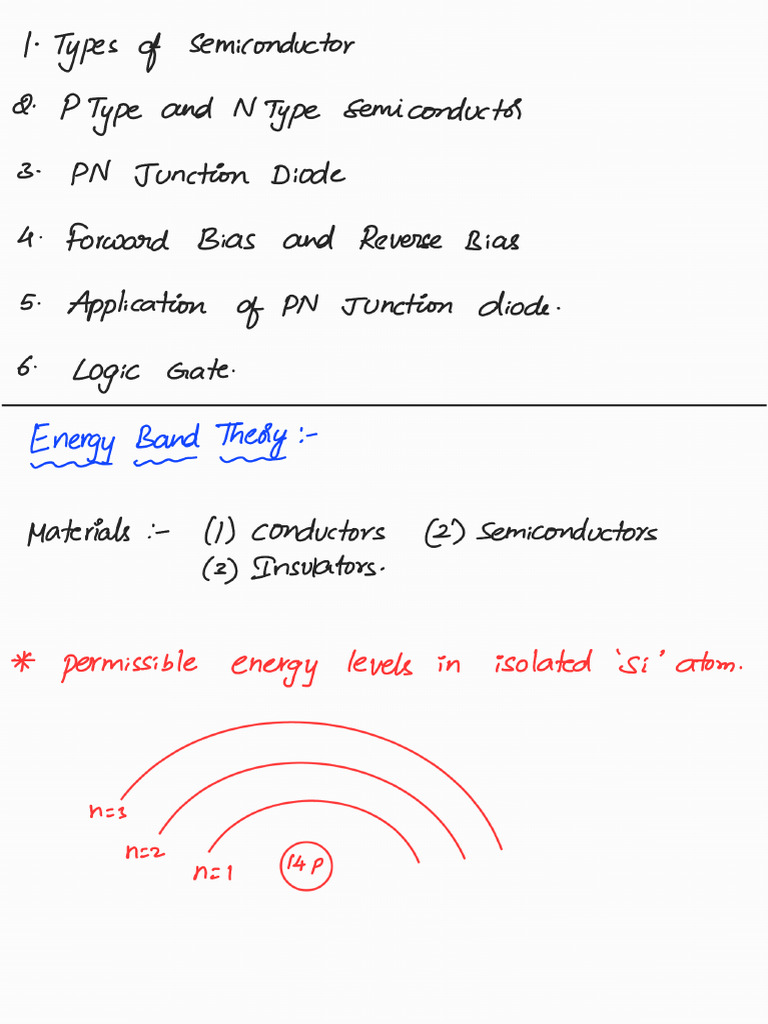 Semi Conductors Notes | PDF