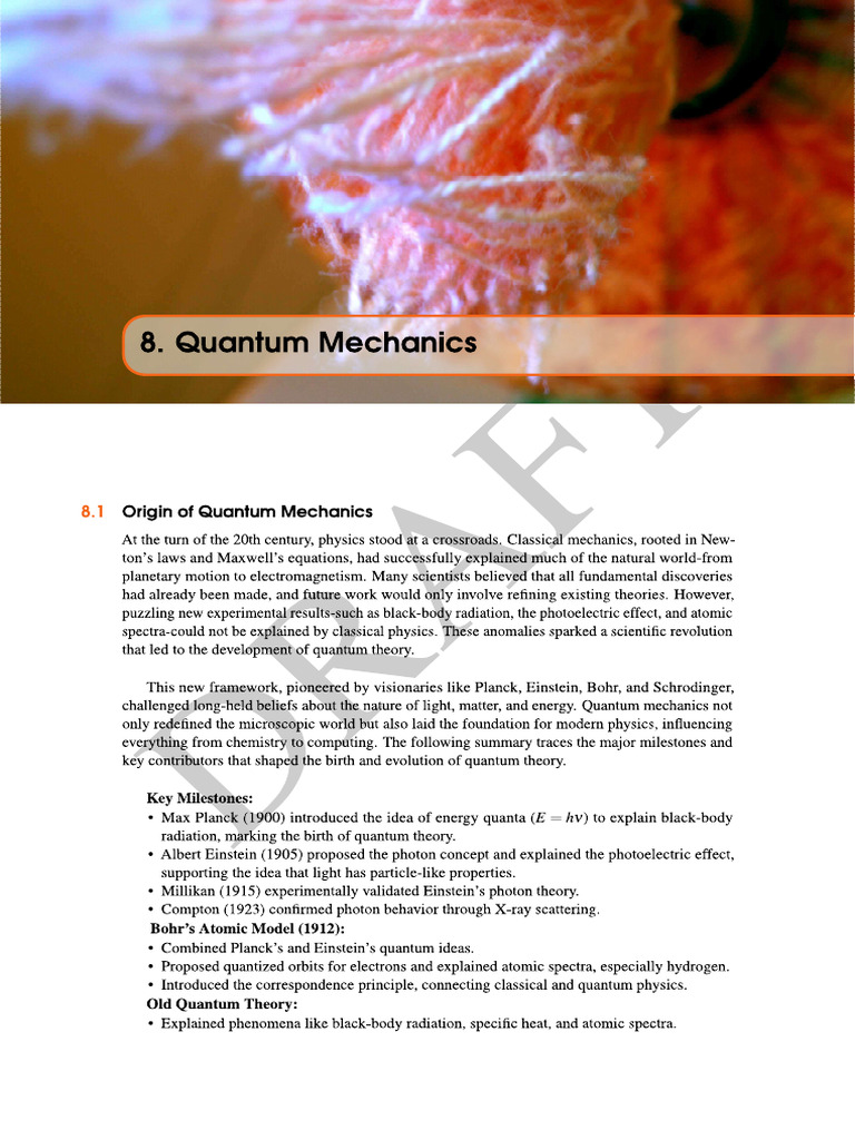 Lecture Notes-Quantum Mechanics | PDF