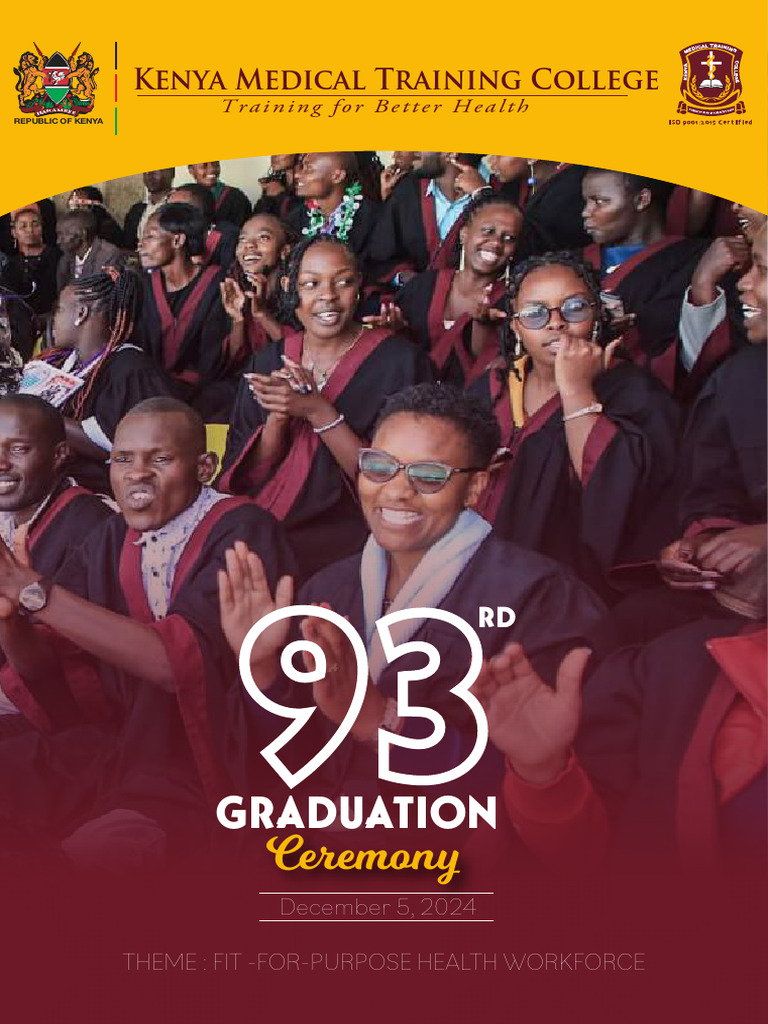 KMTC 93rd Graduation Ceremony 2024 | PDF | Health Care | Social Programs