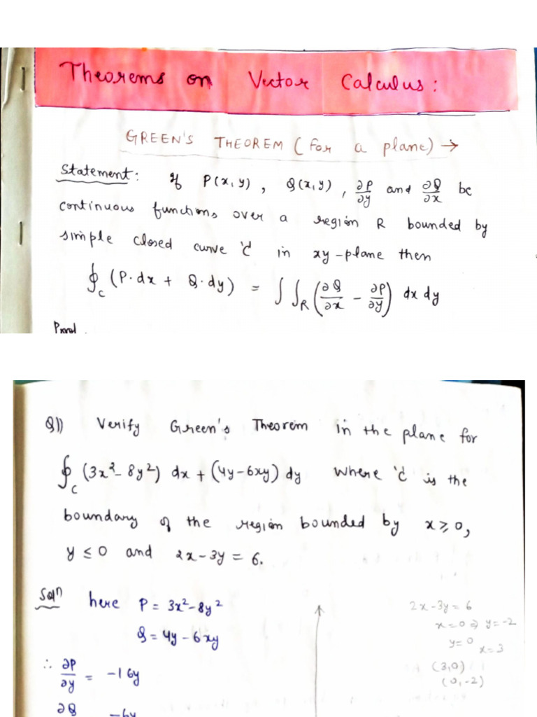 Theorems On Vectors Calculus | PDF