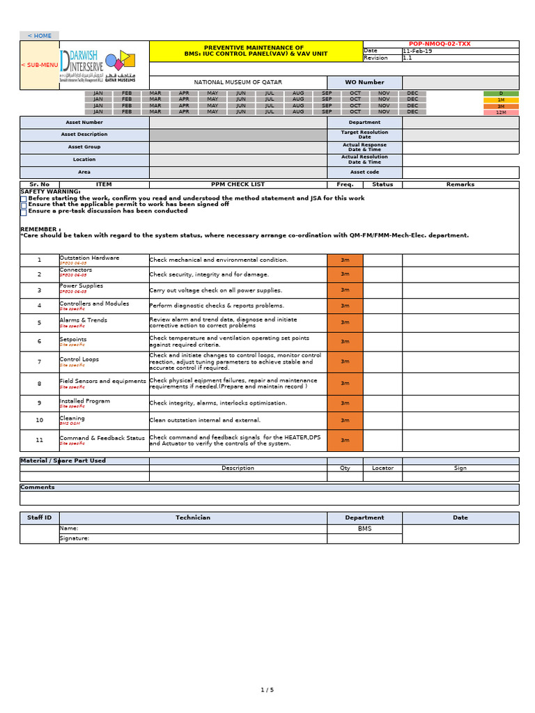 IUC Control Panel (VAV) & VAV Unit | PDF