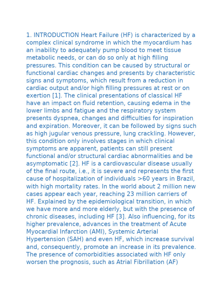 Nursing Diagnoses in Heart Failure Patients | PDF | Heart Failure ...