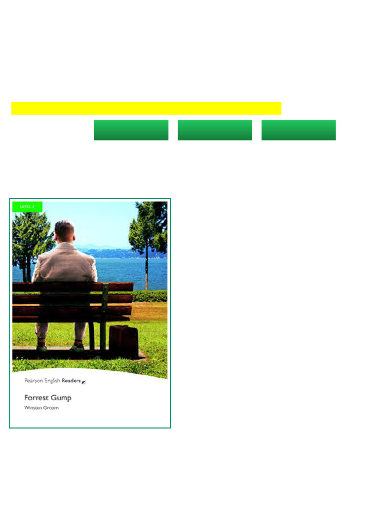 Level 3 Forrest Gump Pearson English Graded Readers 2nd Edition Groom ...