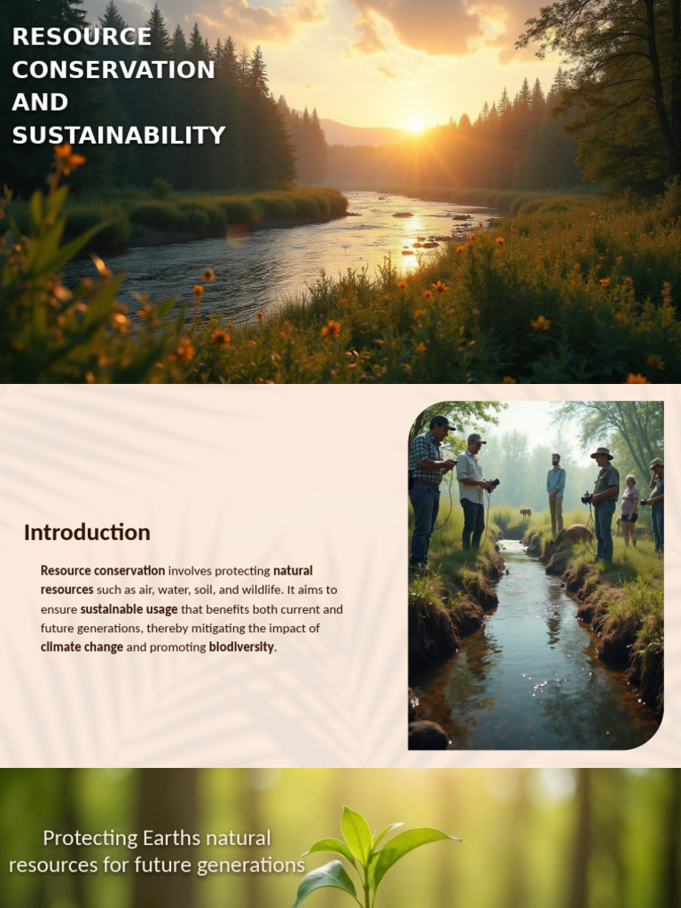 Resource Conservation | PDF | Sustainability | Conservation Biology