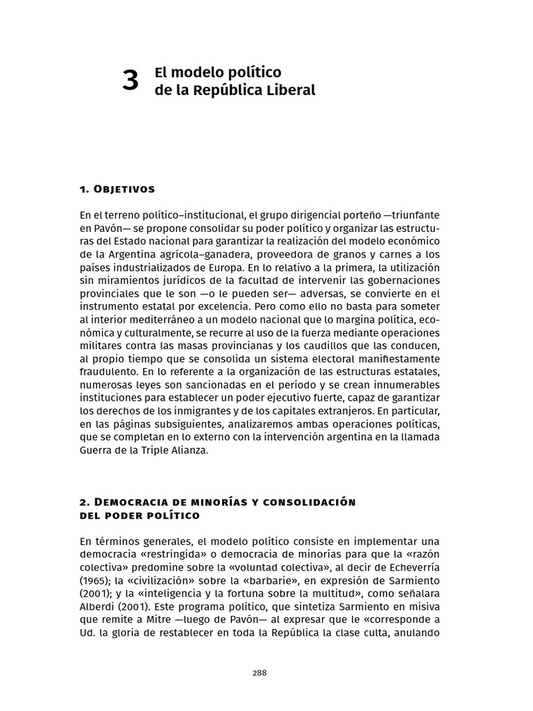 Modelo Político de la República Liberal | PDF | Estado (política ...