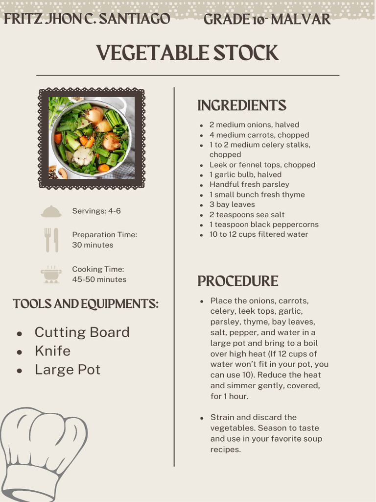 Brown Elegant and Simple Printable Filipino Recipe Card - 20251105 ...