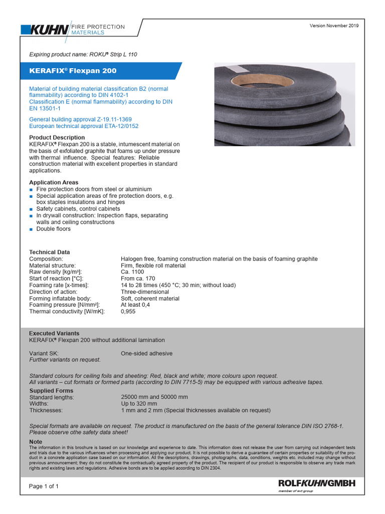 TDB Kerafix-Flexpan-200 EN | PDF | Duct (Flow) | Door