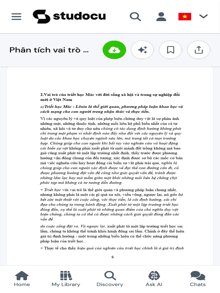 Phân Tích Vai Trò Của Triết Mác- Leennin Trong Đời Sống Xã Hội Và Sự ...